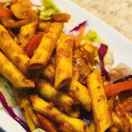 SAUTEED GARLIC VEGETABLE PASTA | Totally MOM-Sense