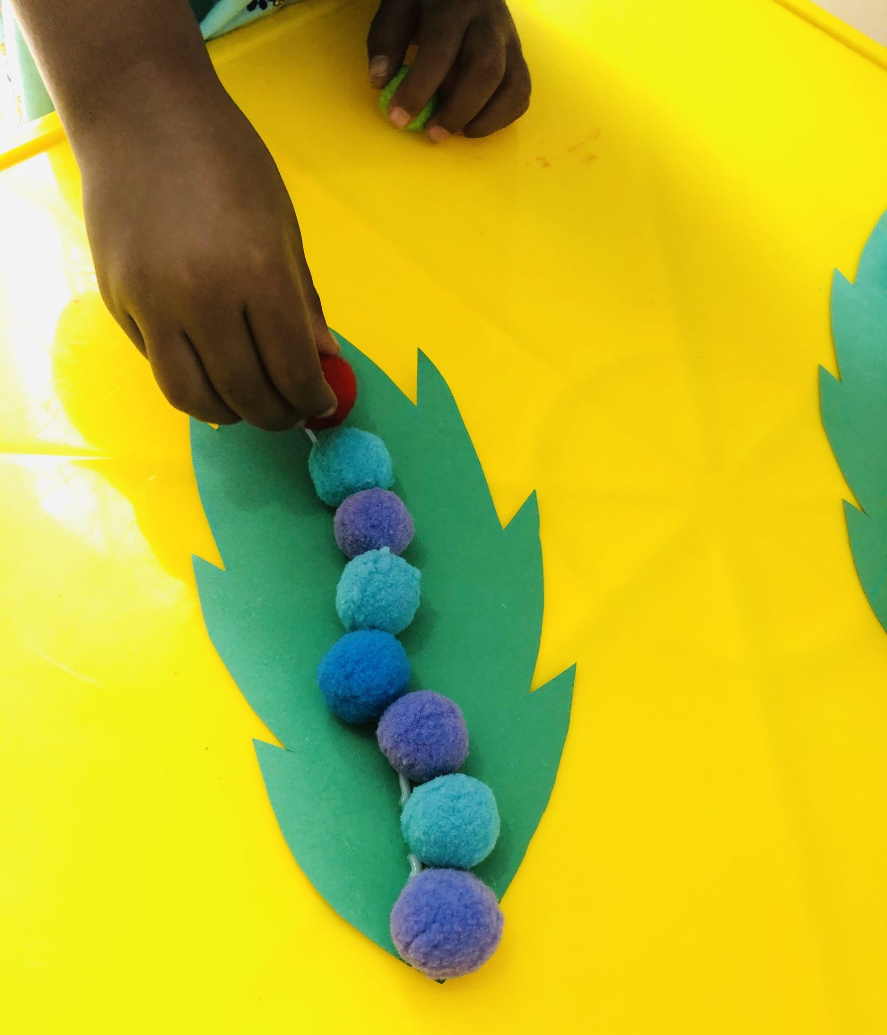 CATERPILLAR CRAFT WITH POM POMS | Totally MOM-Sense